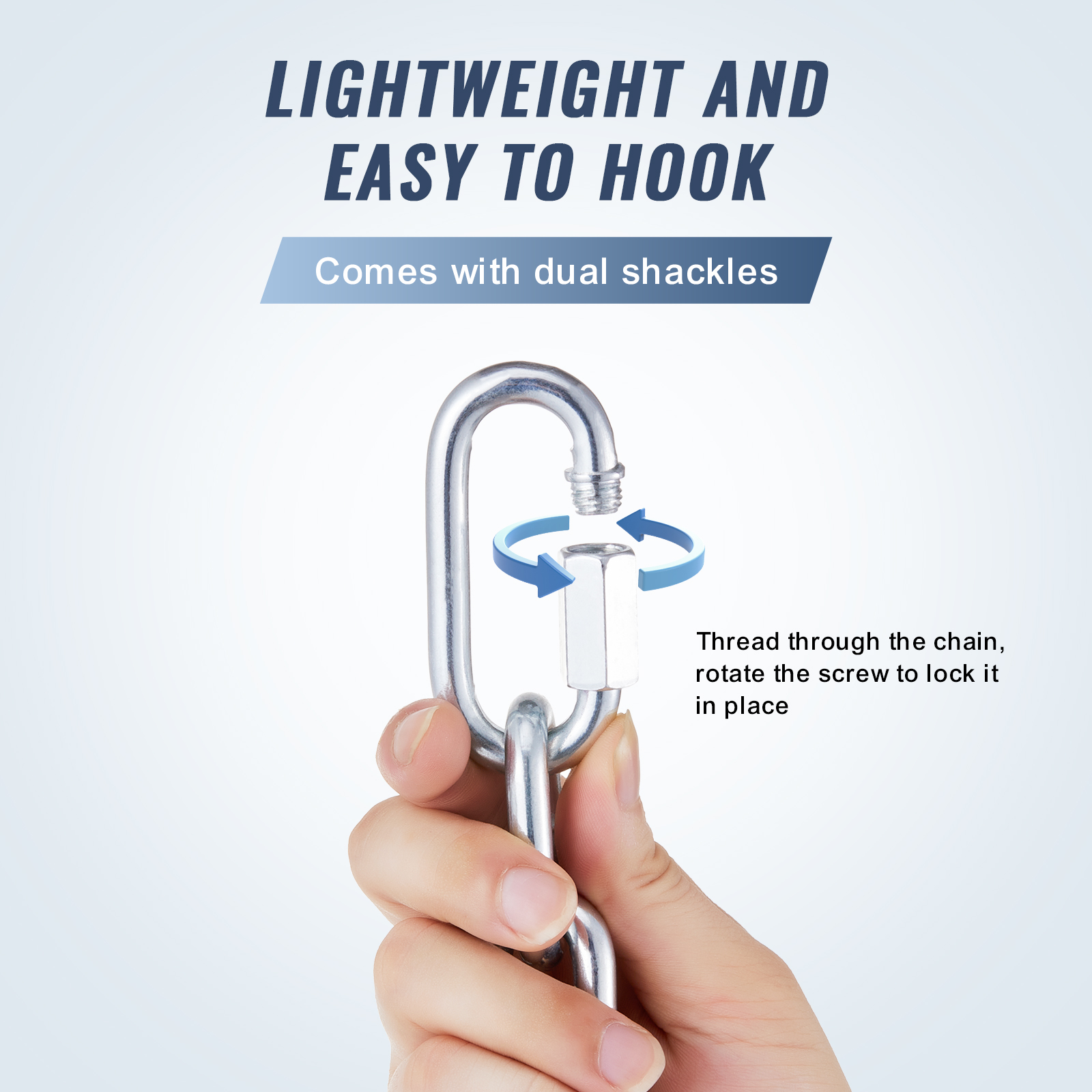 Uimoso Zinc Plated Proof Coil Chain 3/16",5/16",1/8" Carbon Steel Chain ...