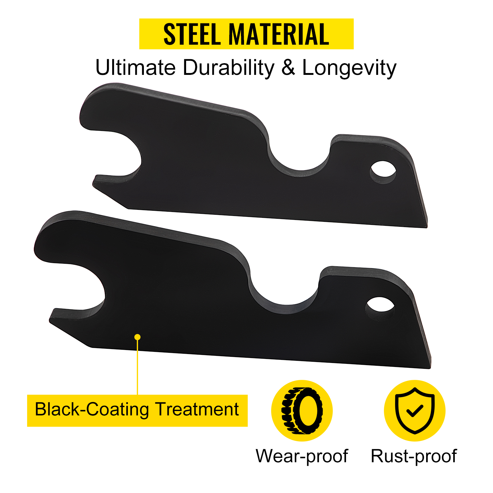 VEVOR Quick Attach Bucket Ears, 3/4" Thickness Excavator Bucket Ears ...