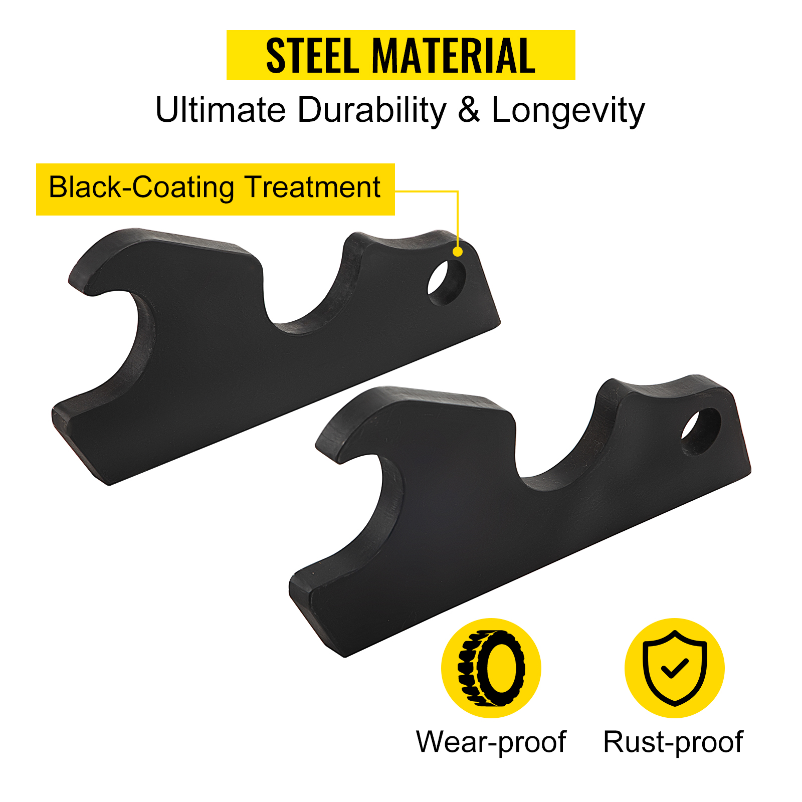 VEVOR Quick Attach Bucket Ears, 3/4" Thickness Excavator Bucket Ears ...