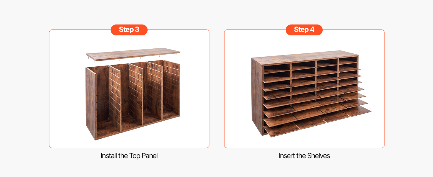 VEVOR Literature Organizer, 36 Compartments Office Mailbox with ...