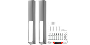 VEVOR Post Mount Tower 2PCS Fence Post for Vinyl Fence 5 x 5 x 36 Inch ...