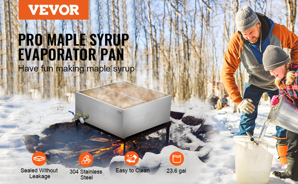 Maple Syrup Evaporator Pan 304 Stainless Steel with Valve and ...