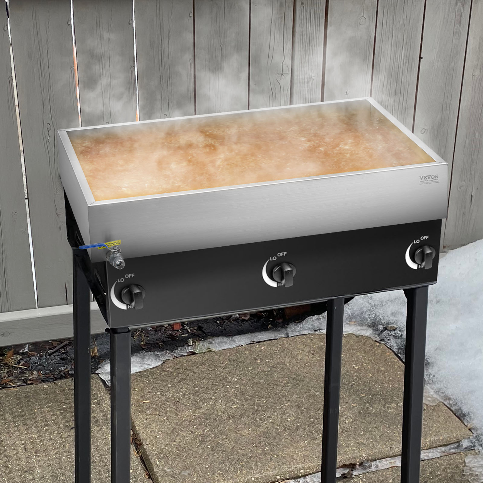 Maple Syrup Boiling Pan Stainless Steel Sap Evaporator w/Valves for ...