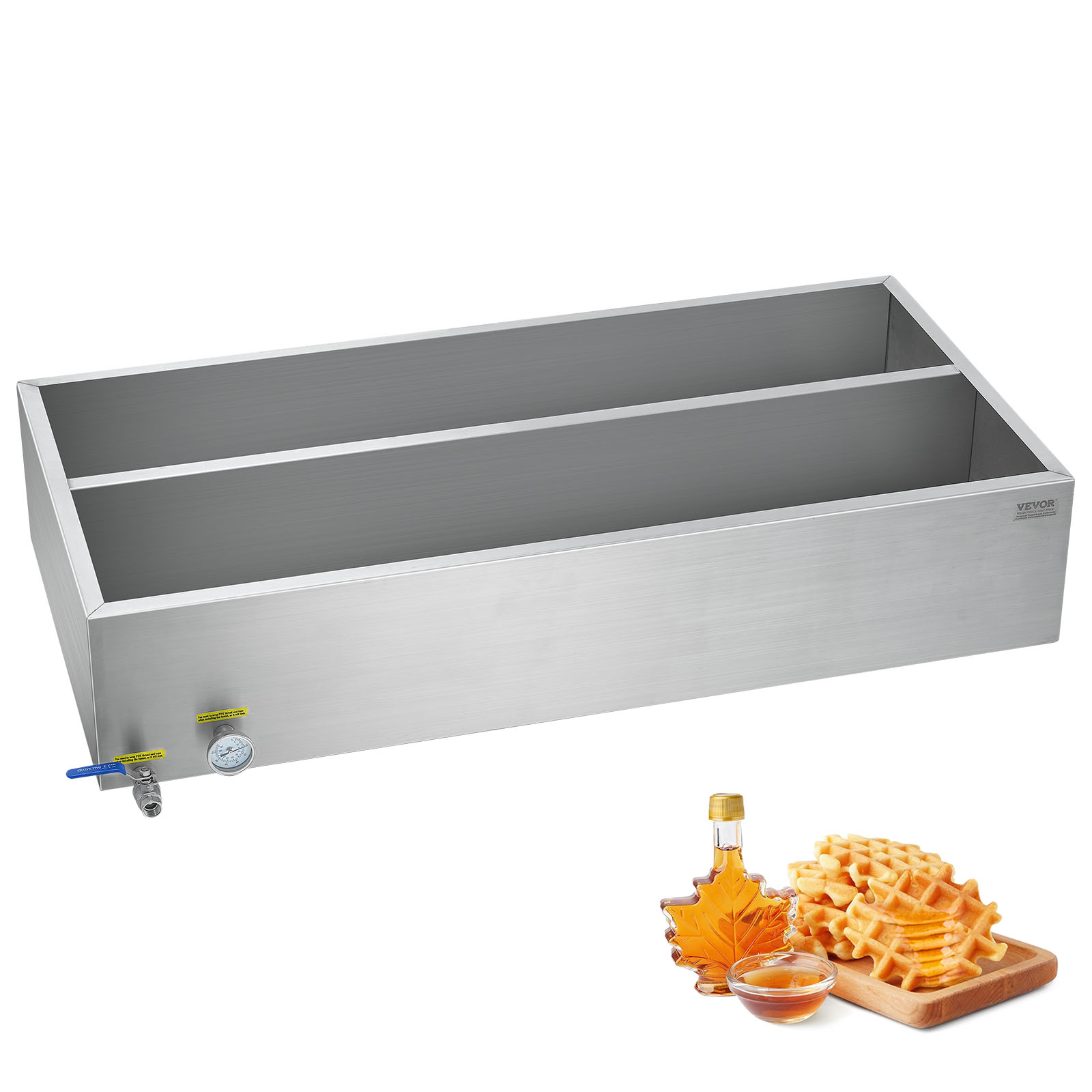 Maple Syrup Boiling Pan Stainless Steel Sap Evaporator w/Valves for ...