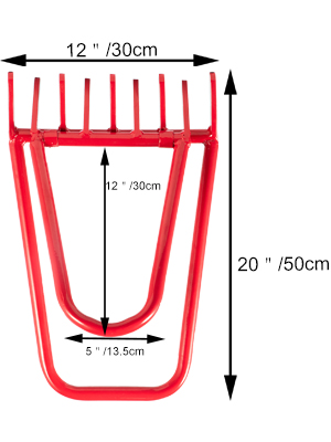 VEVOR Fence Crimping Tool, 20" x 12" Fence Wire Tighten Tools, Red Wire ...