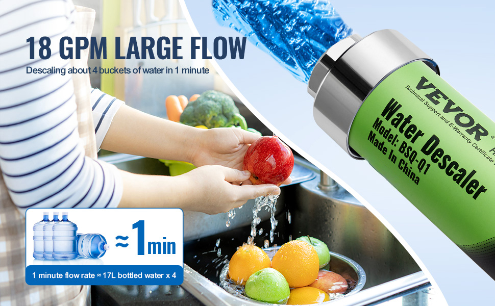 VEVOR Whole House Salt Free Descaler Physical Scale Descaler System ...