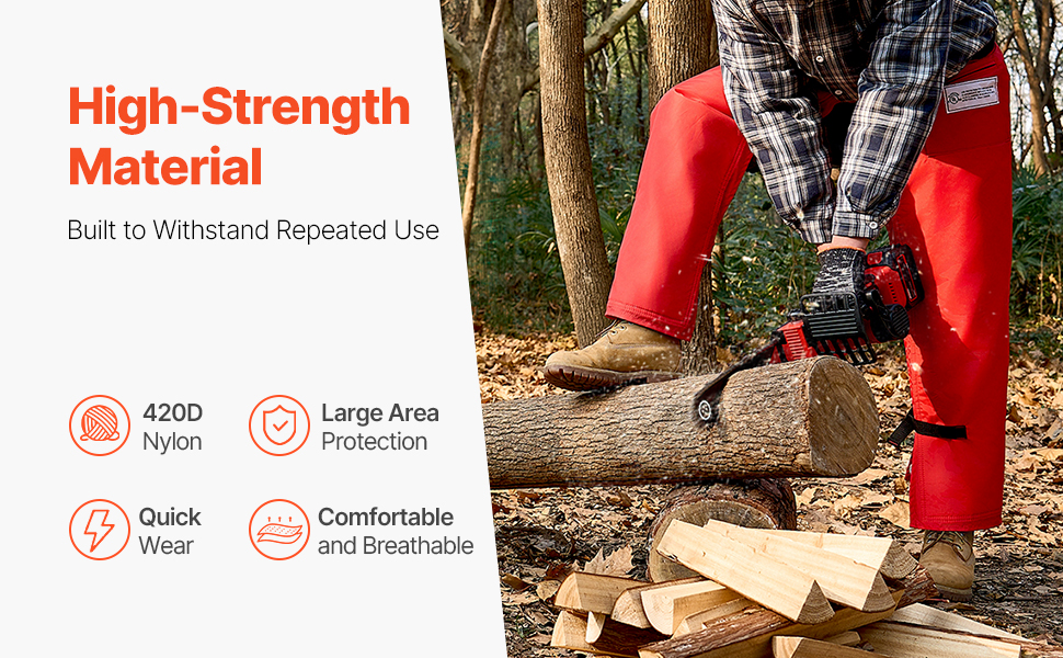 Chainsaw Chaps 34.2" Apron Style Forestry Chainsaw Safety Chaps Class C ...
