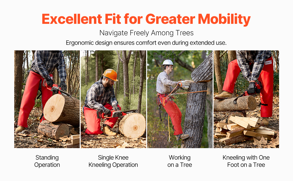 Chainsaw Chaps 36.2" Apron Style Forestry Chainsaw Safety Chaps Class C ...