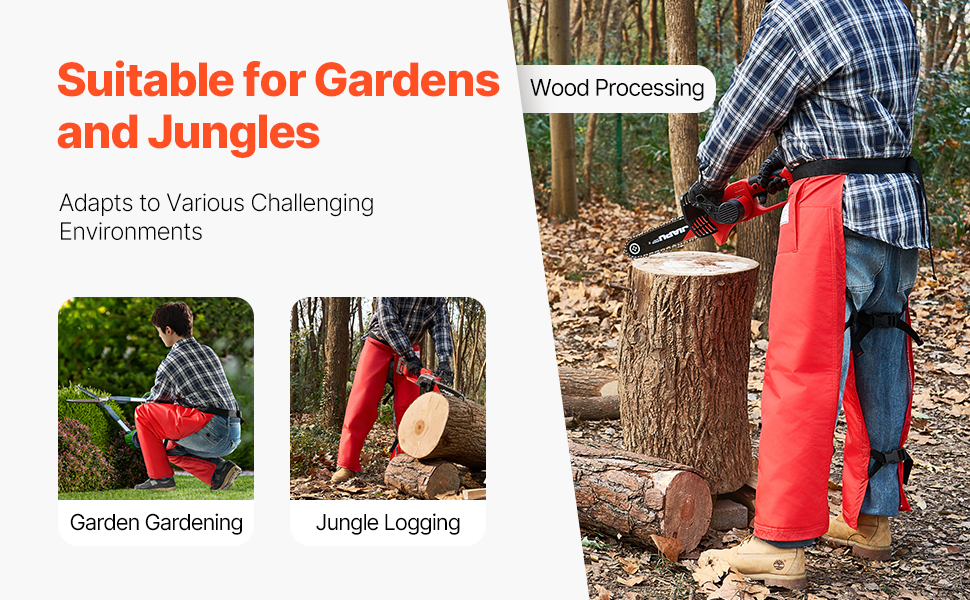 Chainsaw Chaps 36.2" Apron Style Forestry Chainsaw Safety Chaps Class C ...