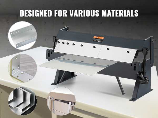 VEVOR Box and Pan Brake, 24-Inch, 0-130 Degrees Sheet Metal Bending ...
