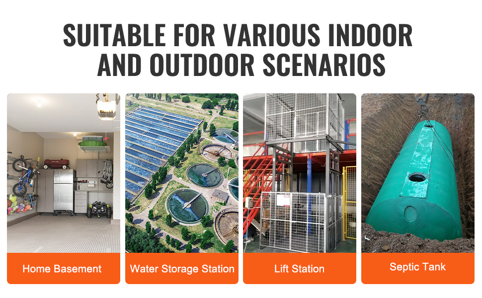 VEVOR Sump Pump Alarm With 16.4ft Level Float Switch Loud Alarm LED Indicator | VEVOR CA