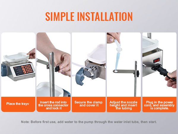 VEVOR Liquid Filling Machine, 5-300 g Weighing Capacity, Automatic ...