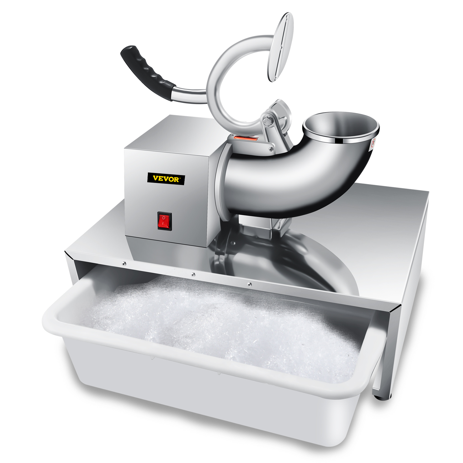 400-500LBS/H Commercial Snow Cone Machine Electric Ice Shaver Ice ...