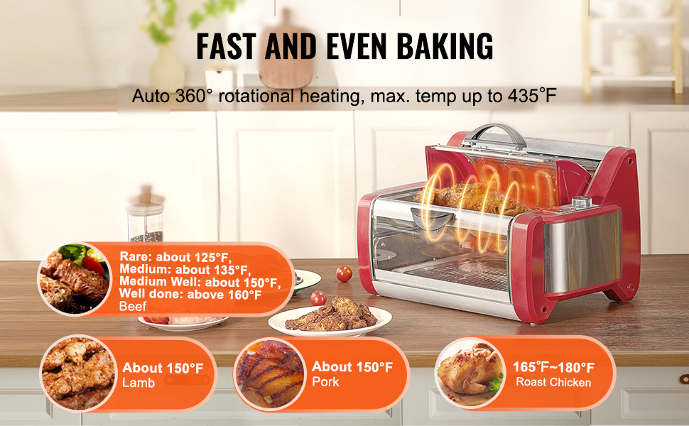 VEVOR Stainless Steel Shawarma Grill Machine Electric Gyro Rotisserie ...