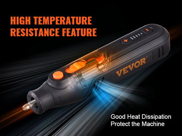 VEVOR Rotary Tool Kit 4V, Mini Rechargeable Engraver Tool 5 Variable ...