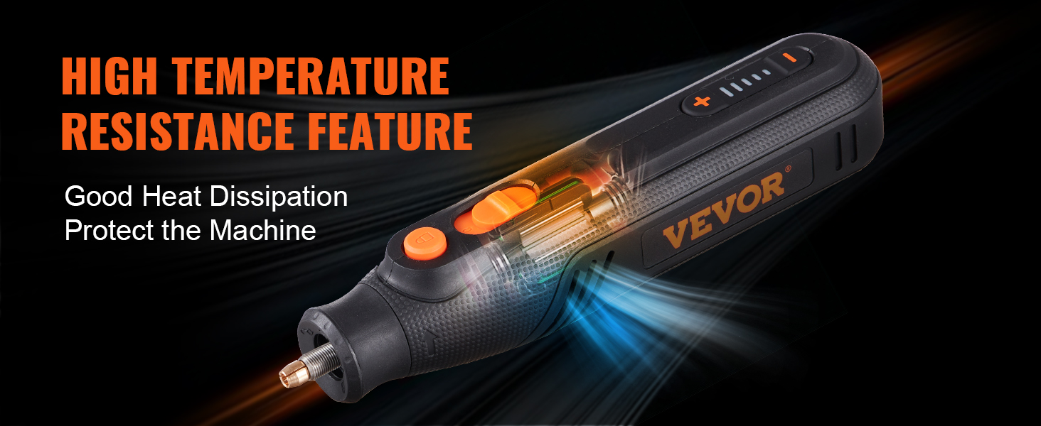 VEVOR Rotary Tool Kit 4V, Mini Rechargeable Engraver Tool 5 Variable ...