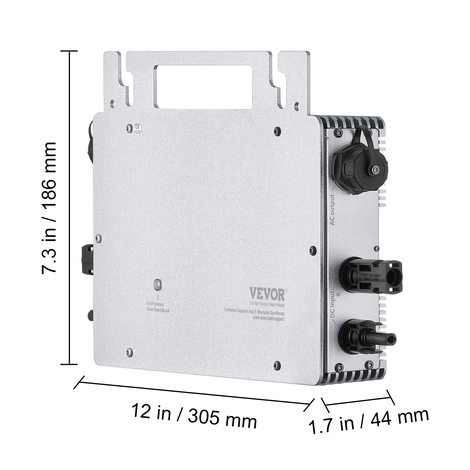VEVOR Micro Inverter Solare Grid Tie 800 W Microinverter Solare IP67 ...