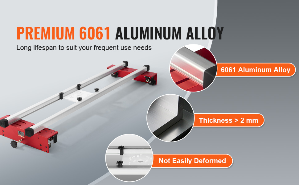 VEVOR Router Sled, 60 inches, Portable and Easy to Adjust Slab ...