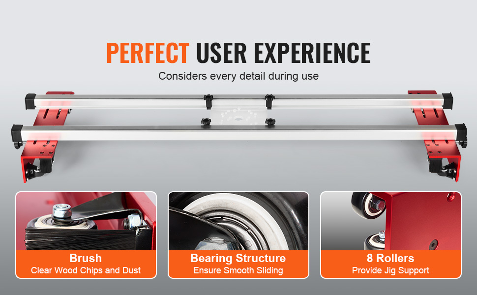 VEVOR Router Sled, 60 inches, Portable and Easy to Adjust Slab ...