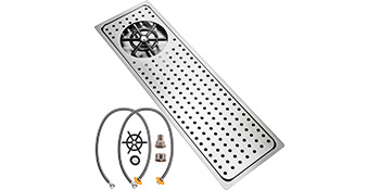 VEVOR Glass Rinser with Side Spray Pitcher Rinser 20.9x6.3-Inch Bar ...