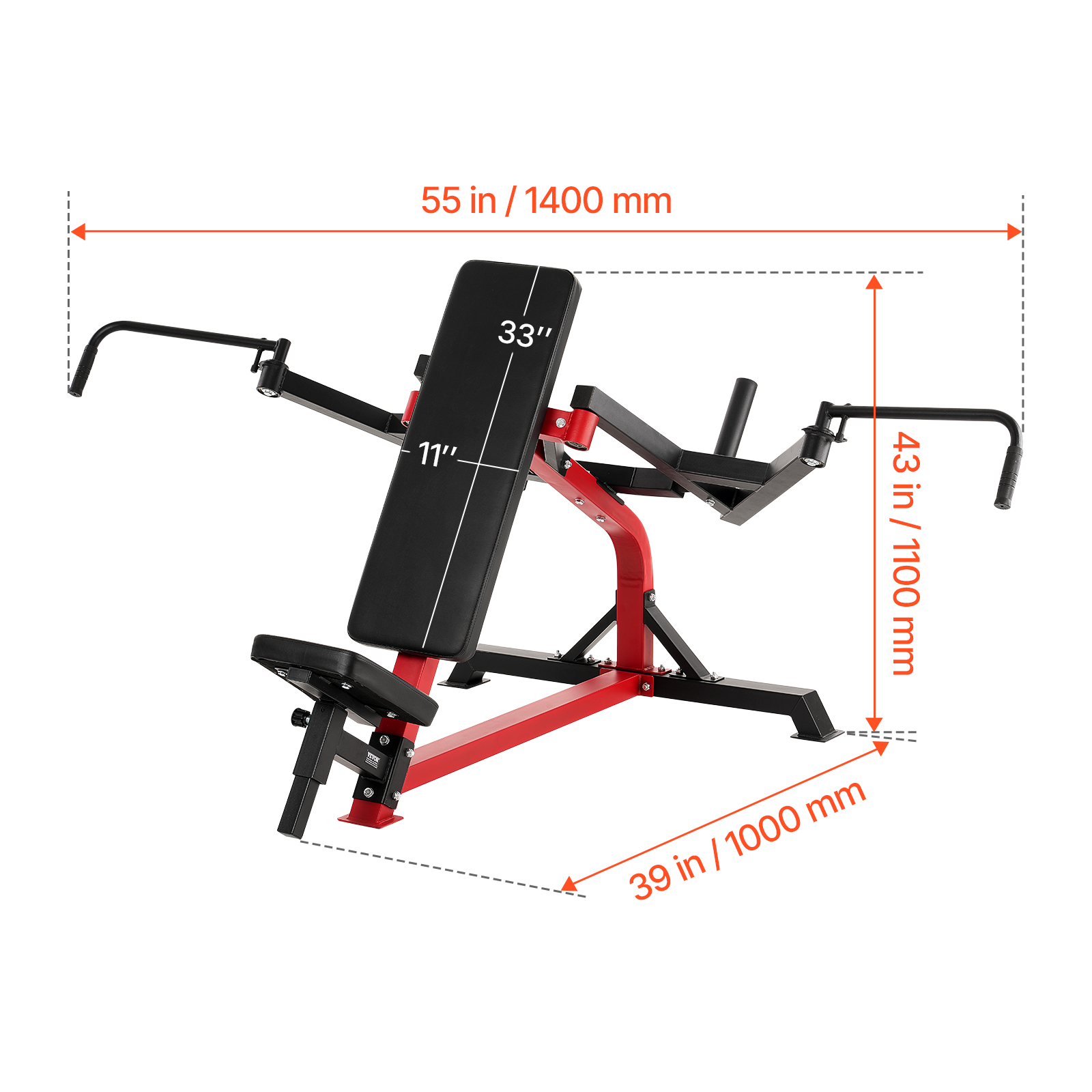VEVOR Appareil de Musculation pour Ecarte Incline et Ecarte Inverse ...