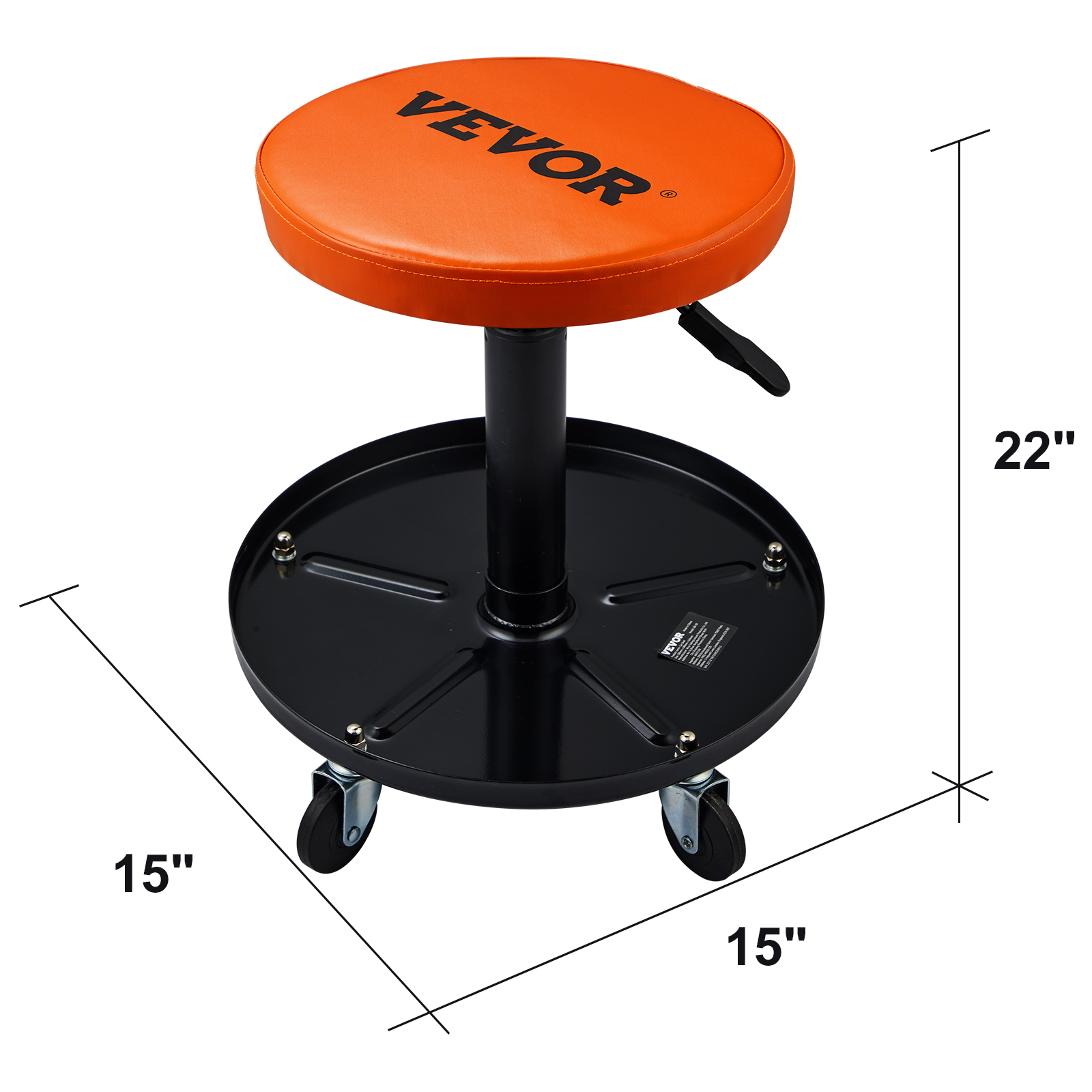 Mophorn Mechanic Stool, 250 LBS Rolling Pneumatic Creeper Garage/Shop ...