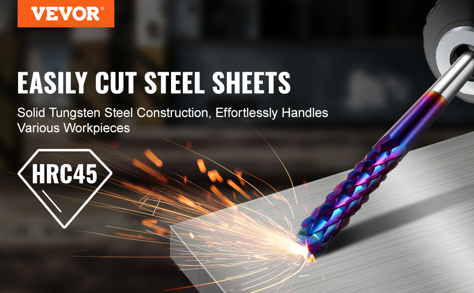 VEVOR 40pcs End Mills CNC Router Bits, 1/8" Shank, CNC Cutter Milling ...