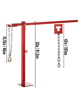 VEVOR T Post Chain Set, 15 3/4" Chain Remover Puller, T Chain Set Post ...