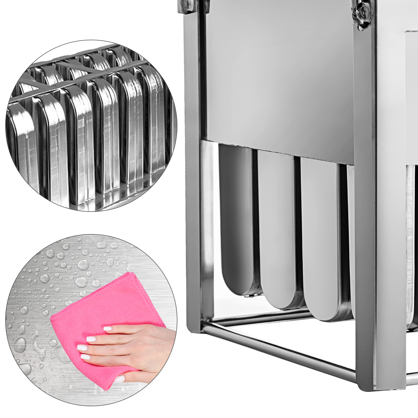 Vevor Stainless Steel Ice Cream Molds 304 Stainless Steel Popsicle ...
