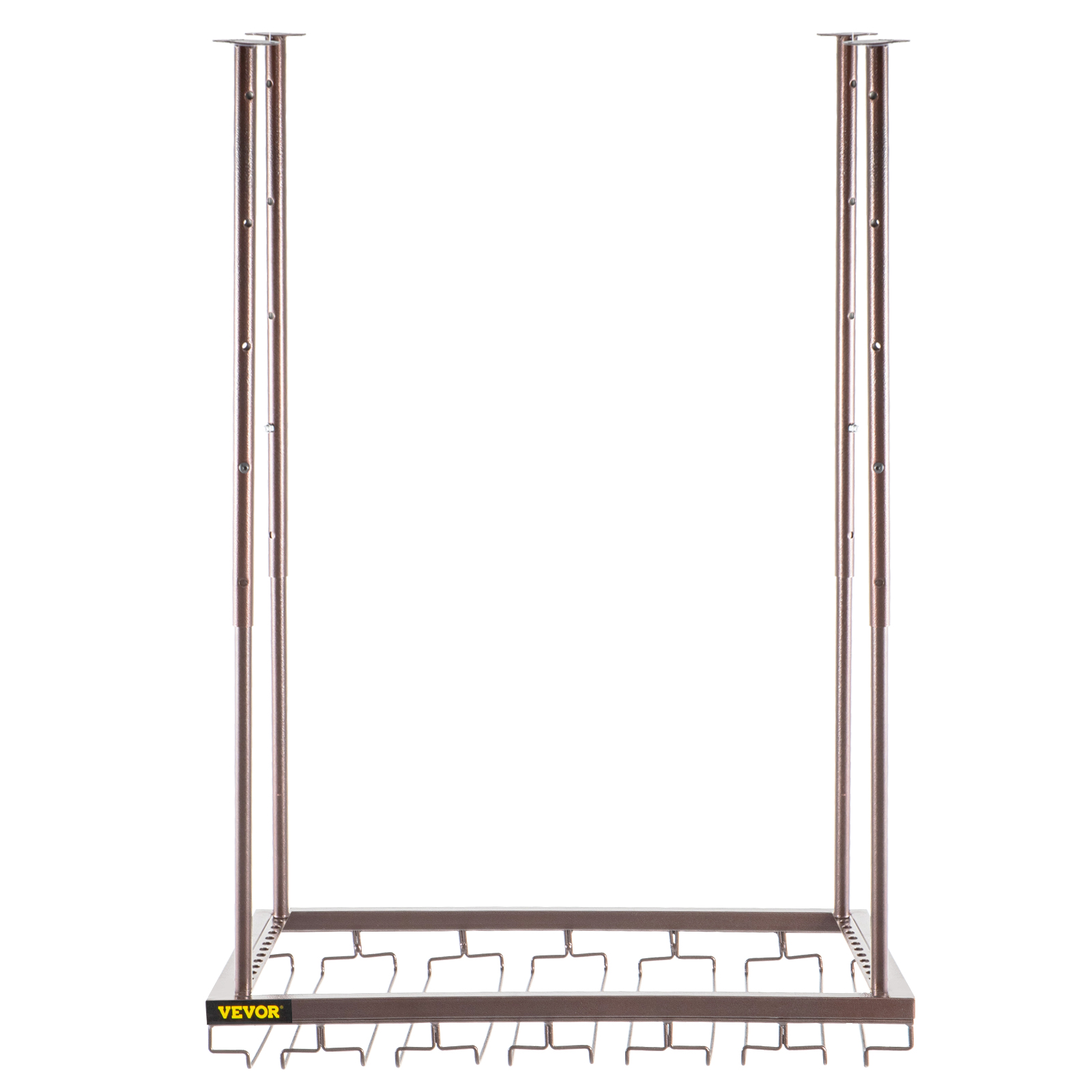 Ceiling-Mounted Bar Wine Rack Wine Glass Hanging Rack Black/Coppery ...