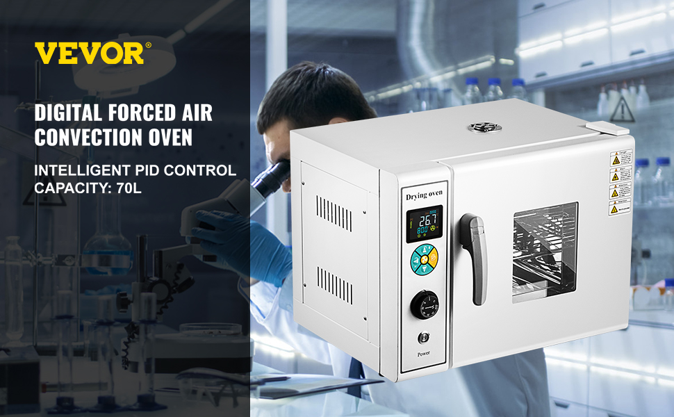 2.5 cu ft Drying Oven Forced Air Convection 1900W Digital Stainless ...