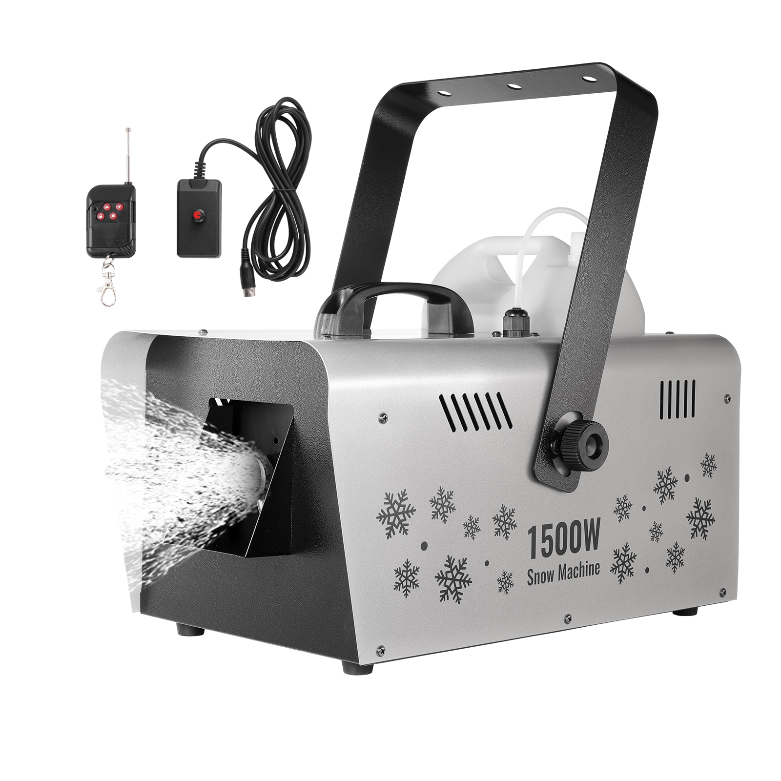 VEVOR Snow Machine 650/800/1200/1500/2000W Remote Snow Making Machine ...