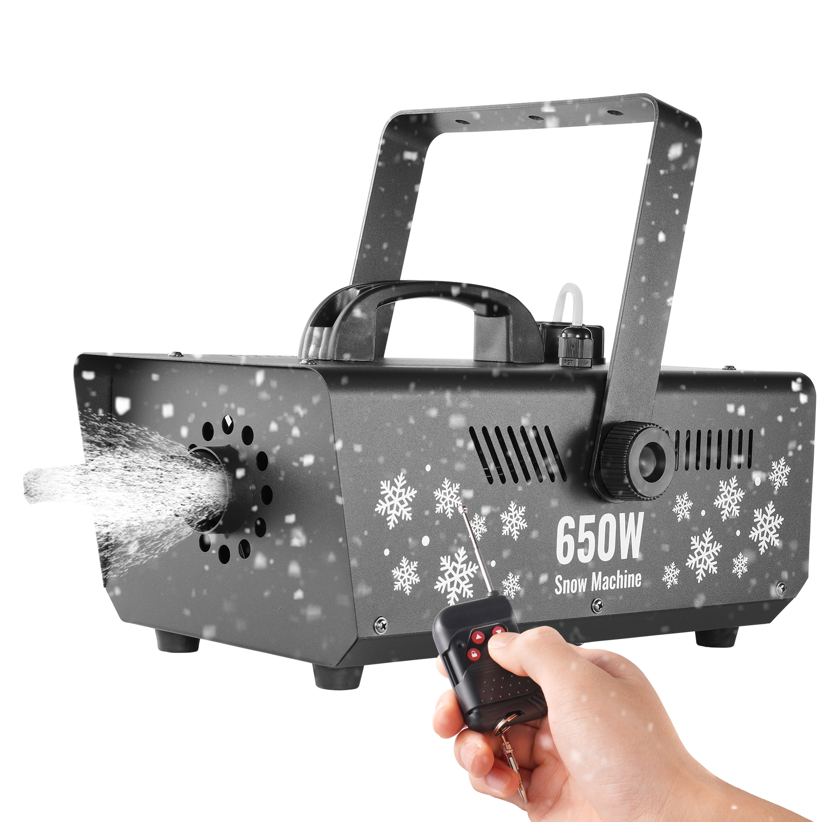 VEVOR Snow Machine 650/800/1200/1500/2000W Remote Snow Making Machine ...