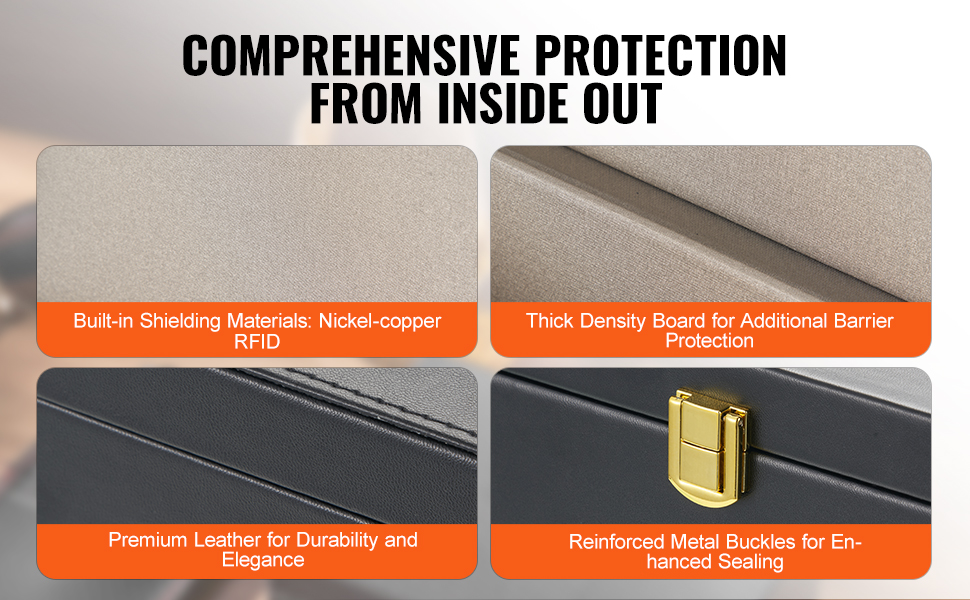 VEVOR Faraday Box Signal Blocking Holder for 5~8 Car Keys with 2 Key ...