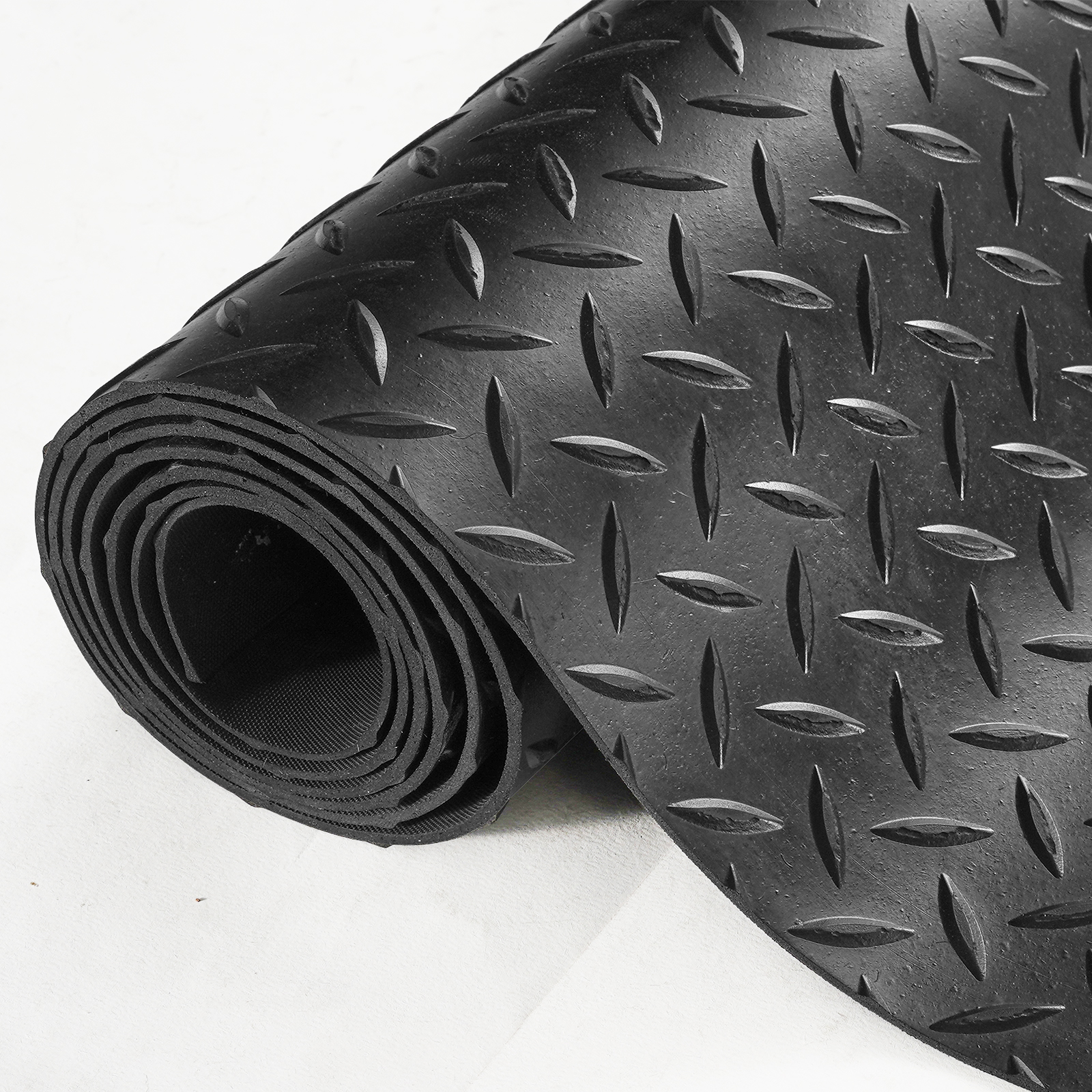 Garage Floor Mat Diamond Plate PVC Vinyl Flooring Rolls Non-Slip 3mm ...