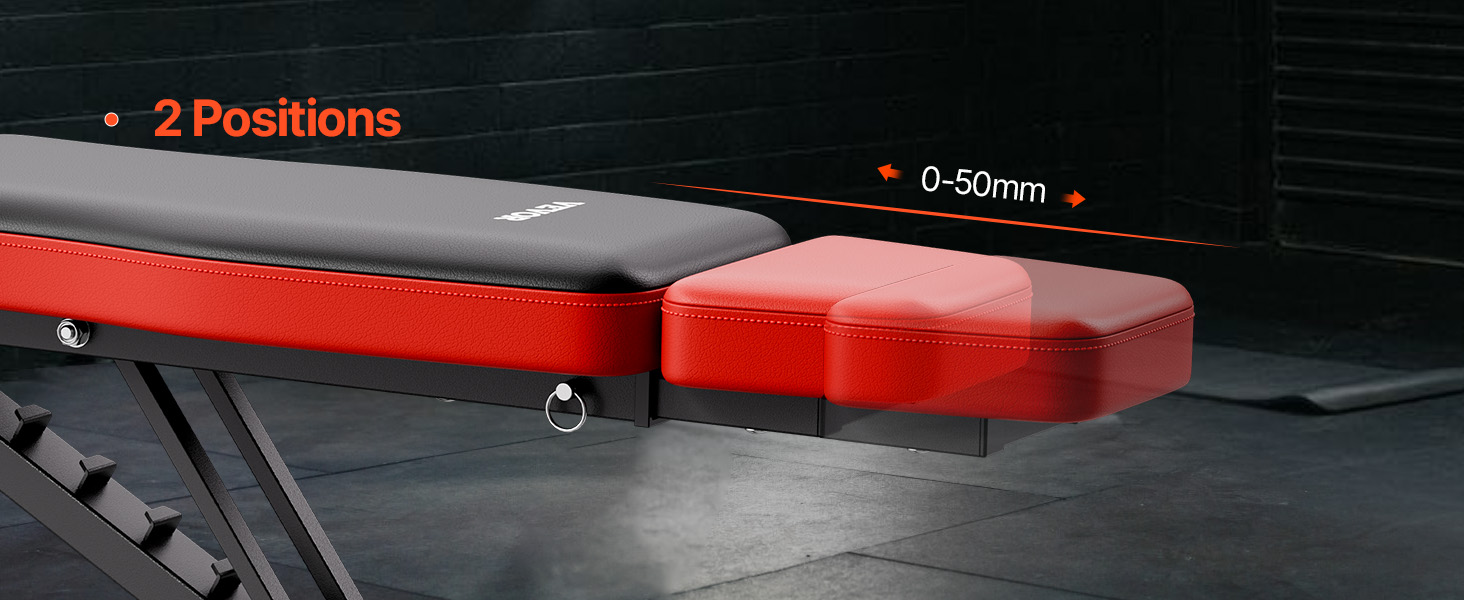 VEVOR Weight Bench, 660lbs Adjustable Weight Bench Press for Full Body ...