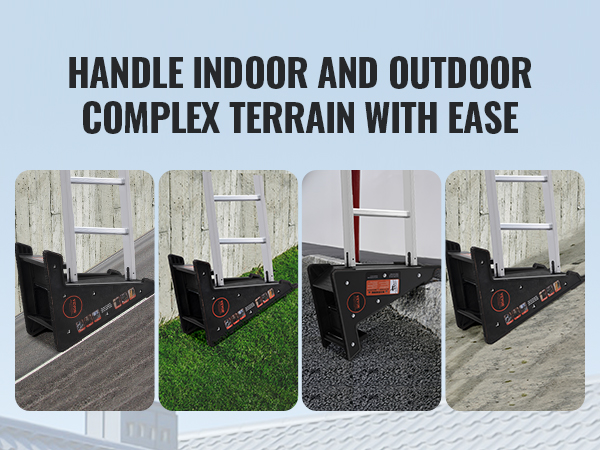 VEVOR Ladder Levler 380lbs Load PP Leveling Tool with Storage for ...