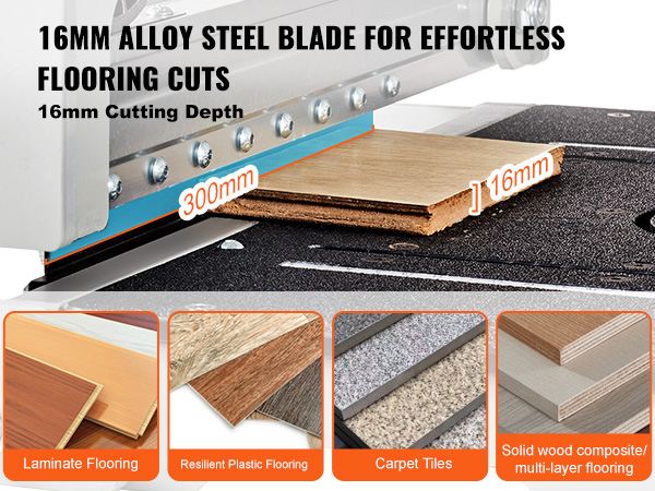 VEVOR Floor Cutter 13 inch, Cuts Vinyl Plank, Laminate, solid wood ...