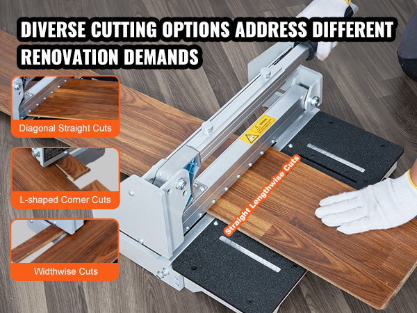 VEVOR Floor Cutter 13 inch, Cuts Vinyl Plank, Laminate, solid wood ...