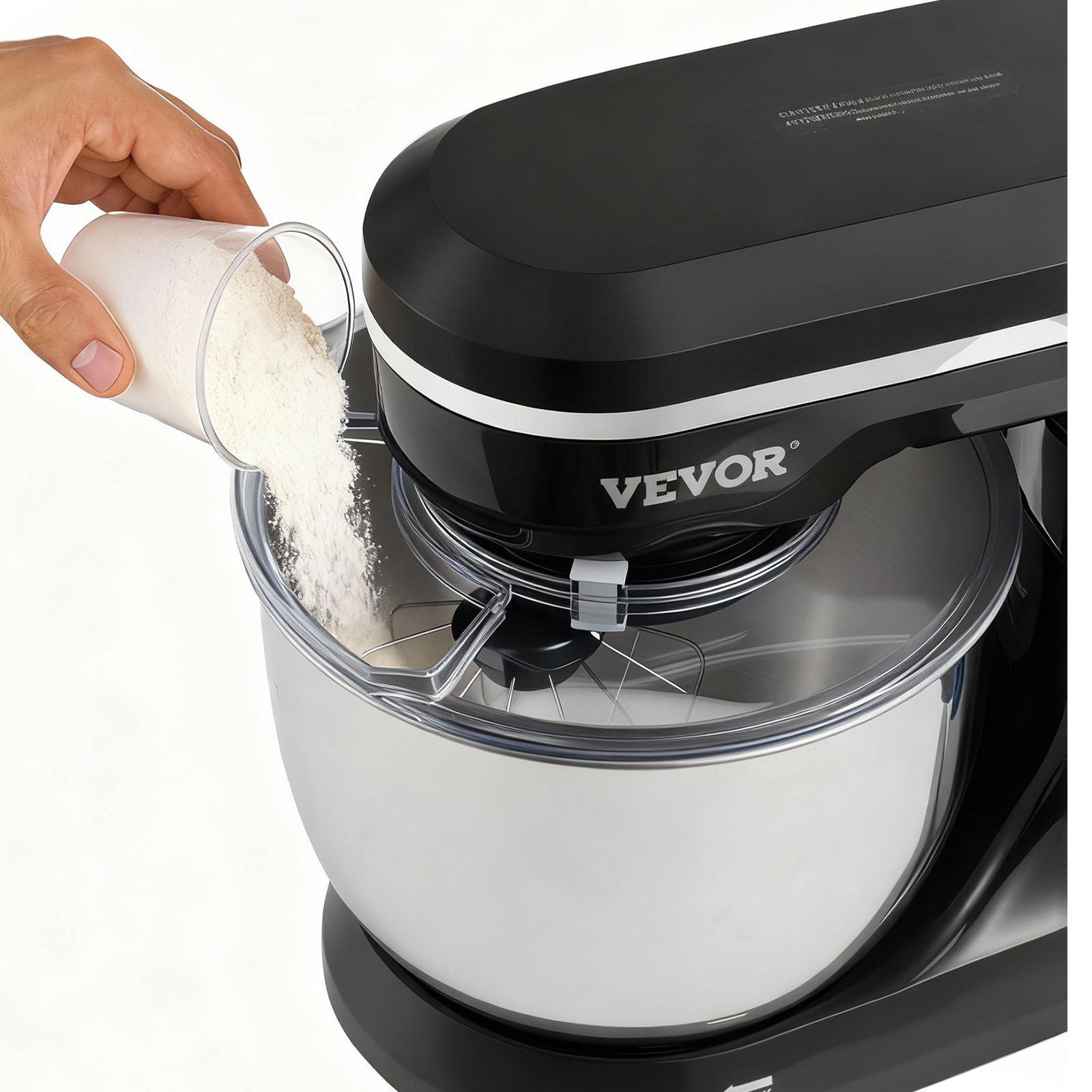 VEVOR Stand Mixer 5.1 Quart Electric Dough Mixer 380W 10 + P Speeds ...