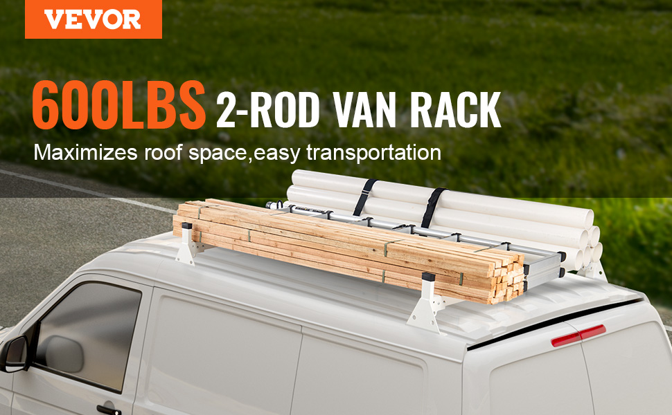 VEVOR Trailer Ladder Rack Van Roof Rack for Ford Transit 150 250 350 ...