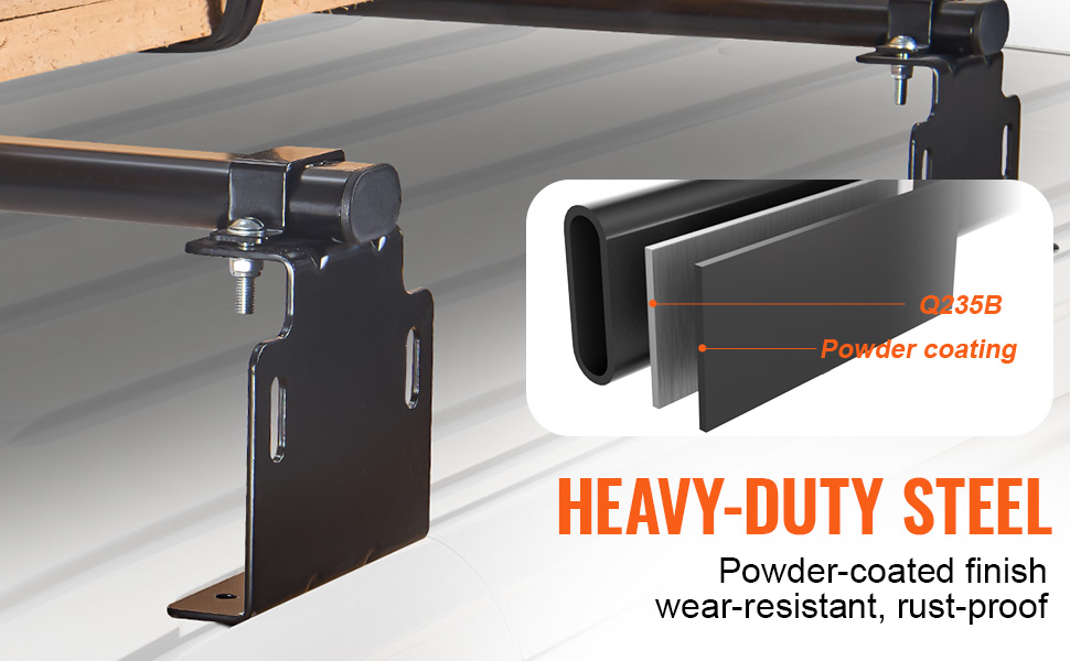 VEVOR Trailer Ladder Rack Van Roof Ladder Rack for Universal Truck ...