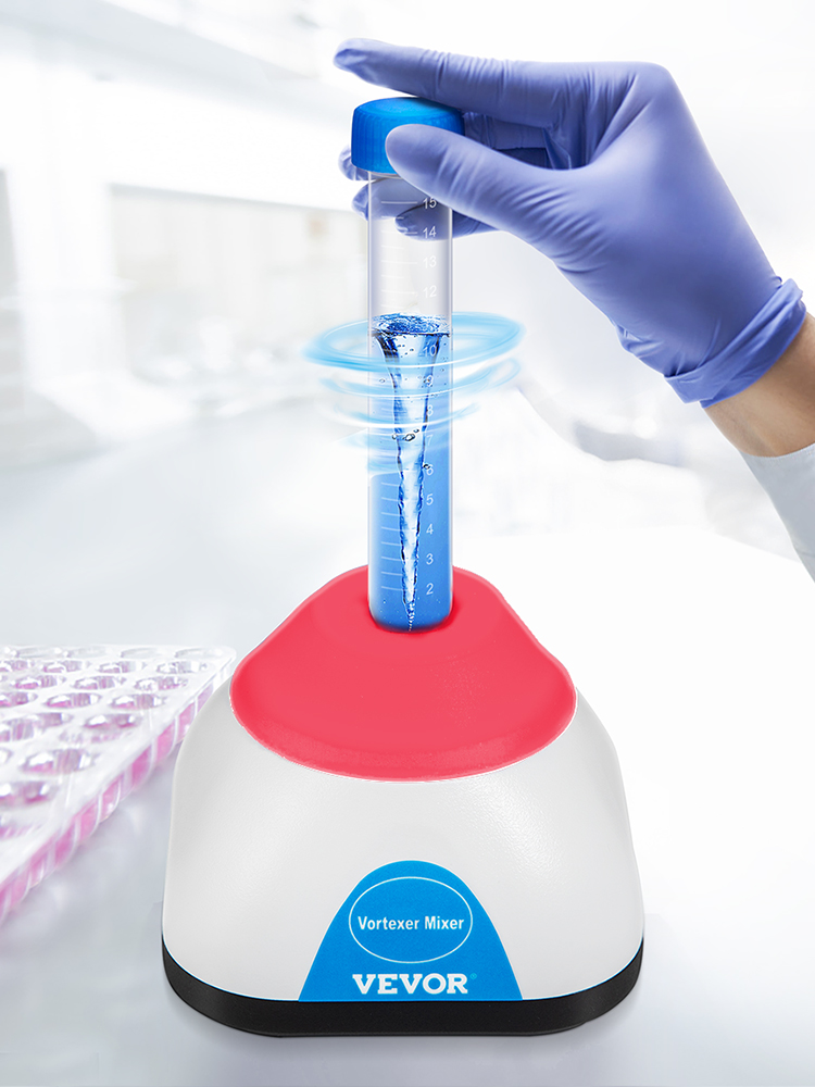 VEVOR Vortex Mixer Max. 50 ml Mengcapaciteit Mini Vortex Mixer Shaker ...