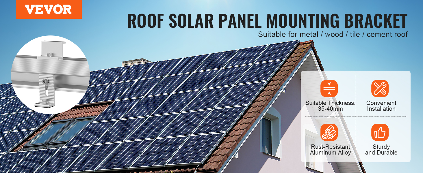 VEVOR Soportes de montaje para paneles solares VEVOR Kit de montaje ...