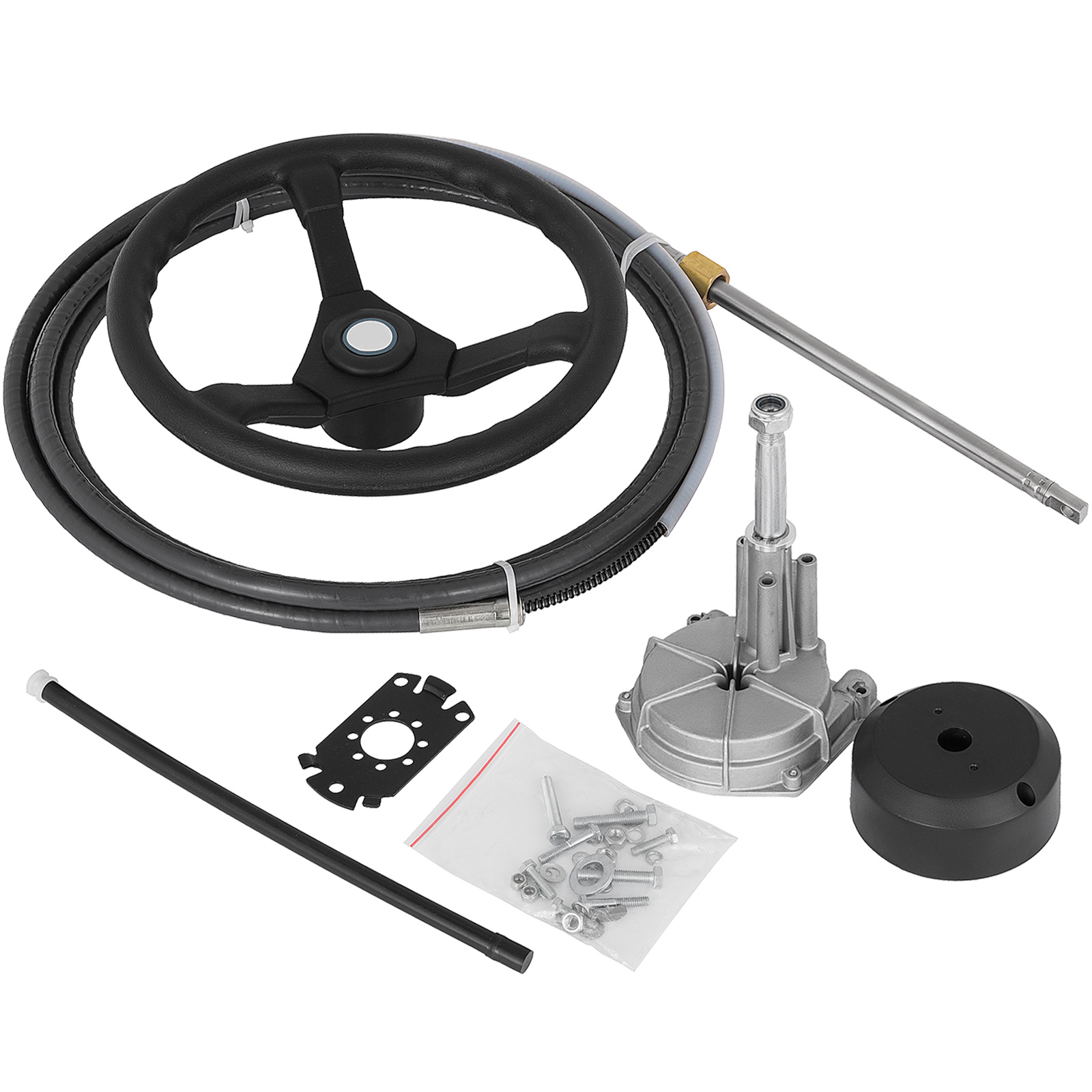 VEVOR Boat Steering Cable 8f eet Quick Connect Rotary Steering System 8 ...