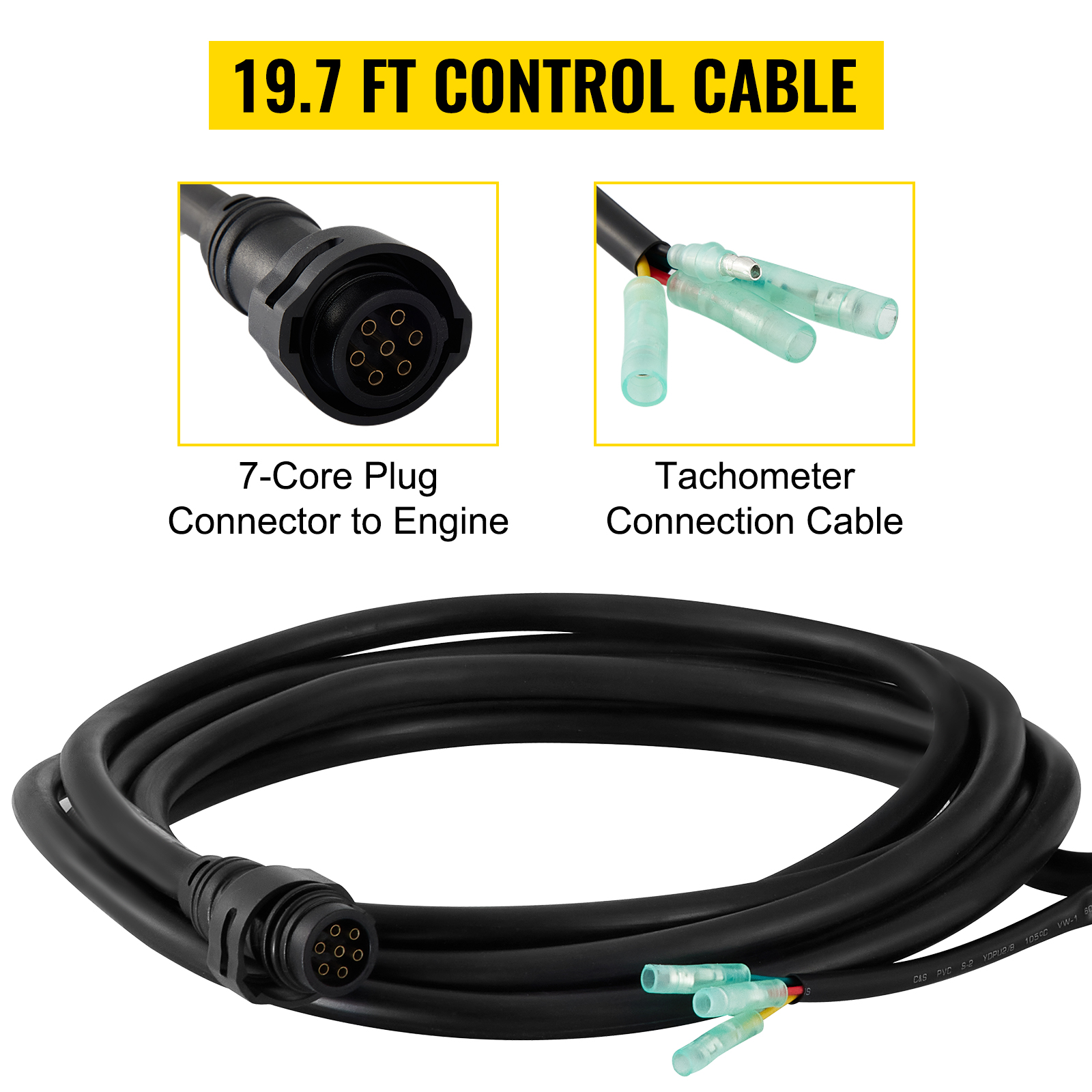 VEVOR Boat Throttle Control 703-48230-14 Boat Control Box 7 Pin ...