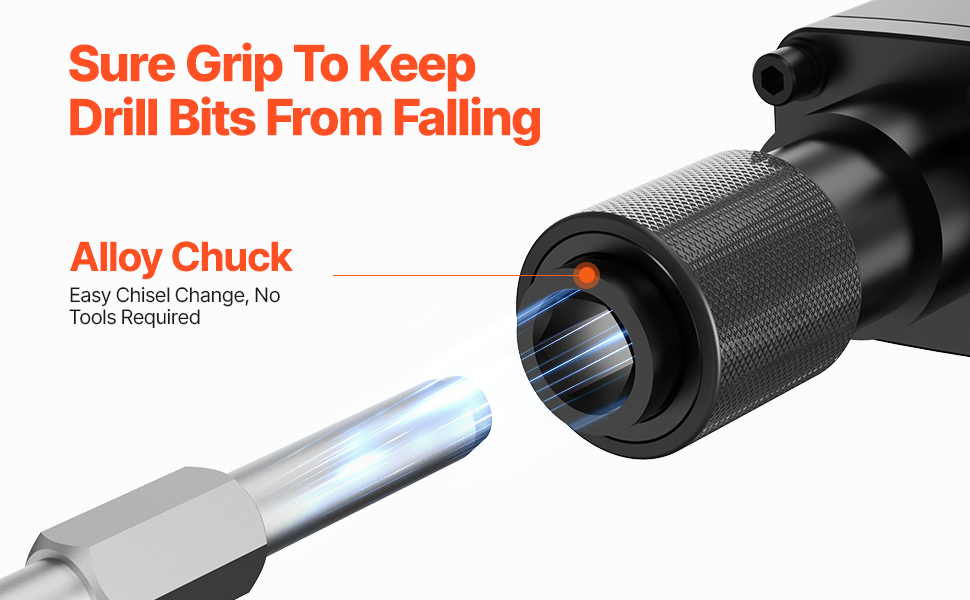 VEVOR Demolition Jack Hammer Concrete Breaker 1400W Electric Hammer 2 ...