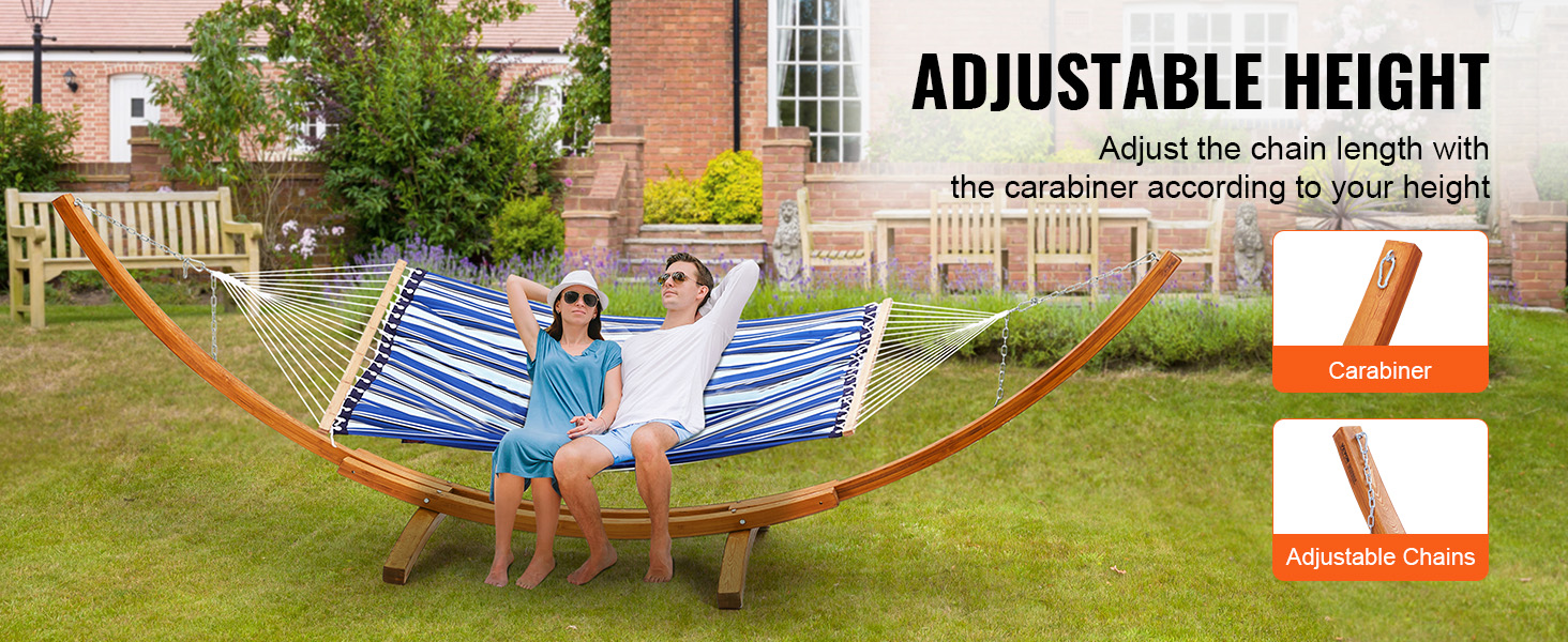 VEVOR Wooden Hammock Stand, 475 lbs Capacity Universal 2 Person Hammock ...