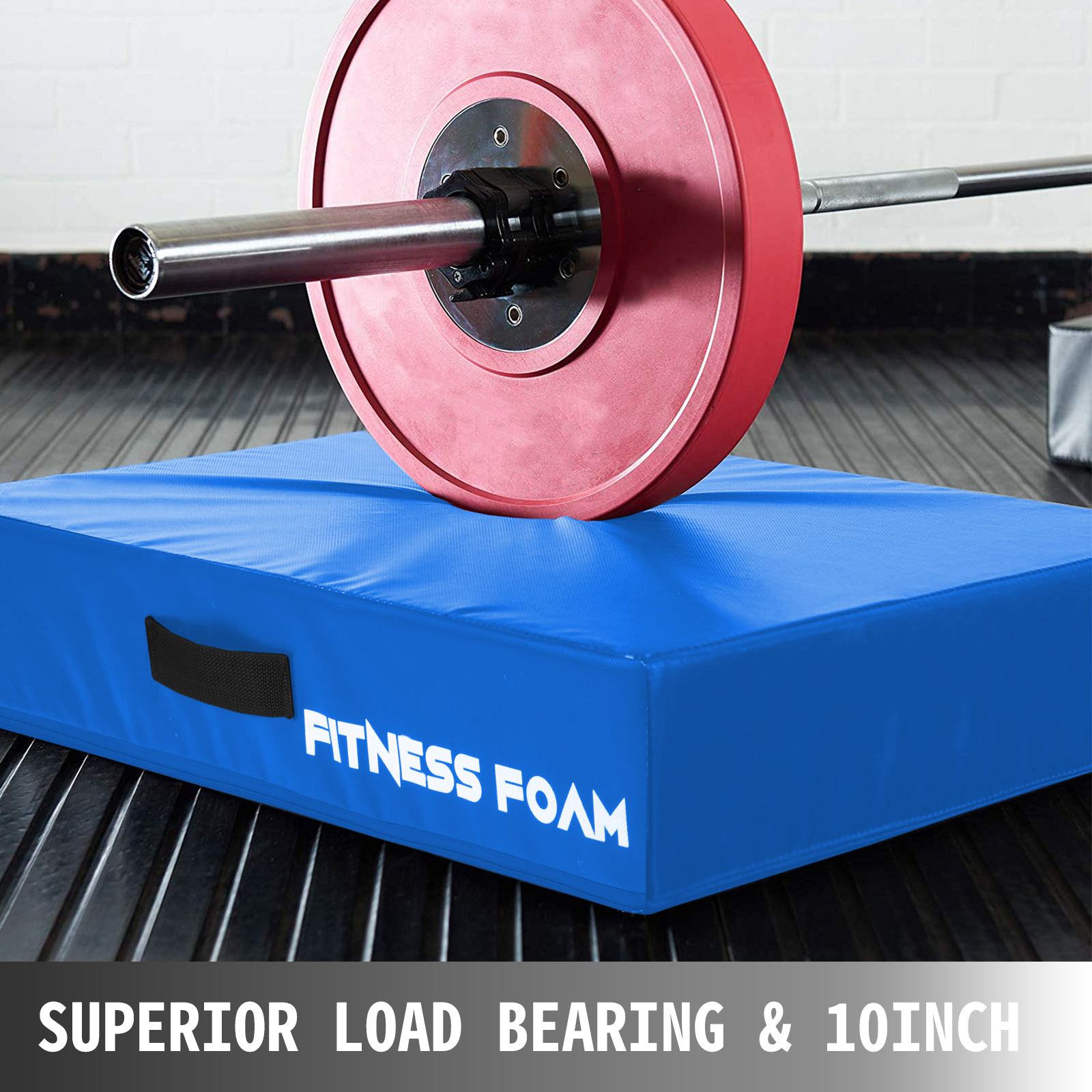VEVOR Fitness Crash Pad,10 inch Barbell Crash Cushion Pads ...