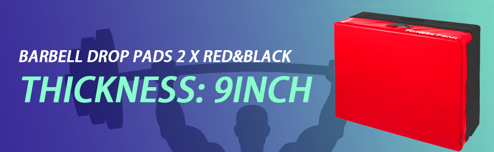 VEVOR Fitness Crash Pad,9 inch Barbell Crash Cushion Pads ...